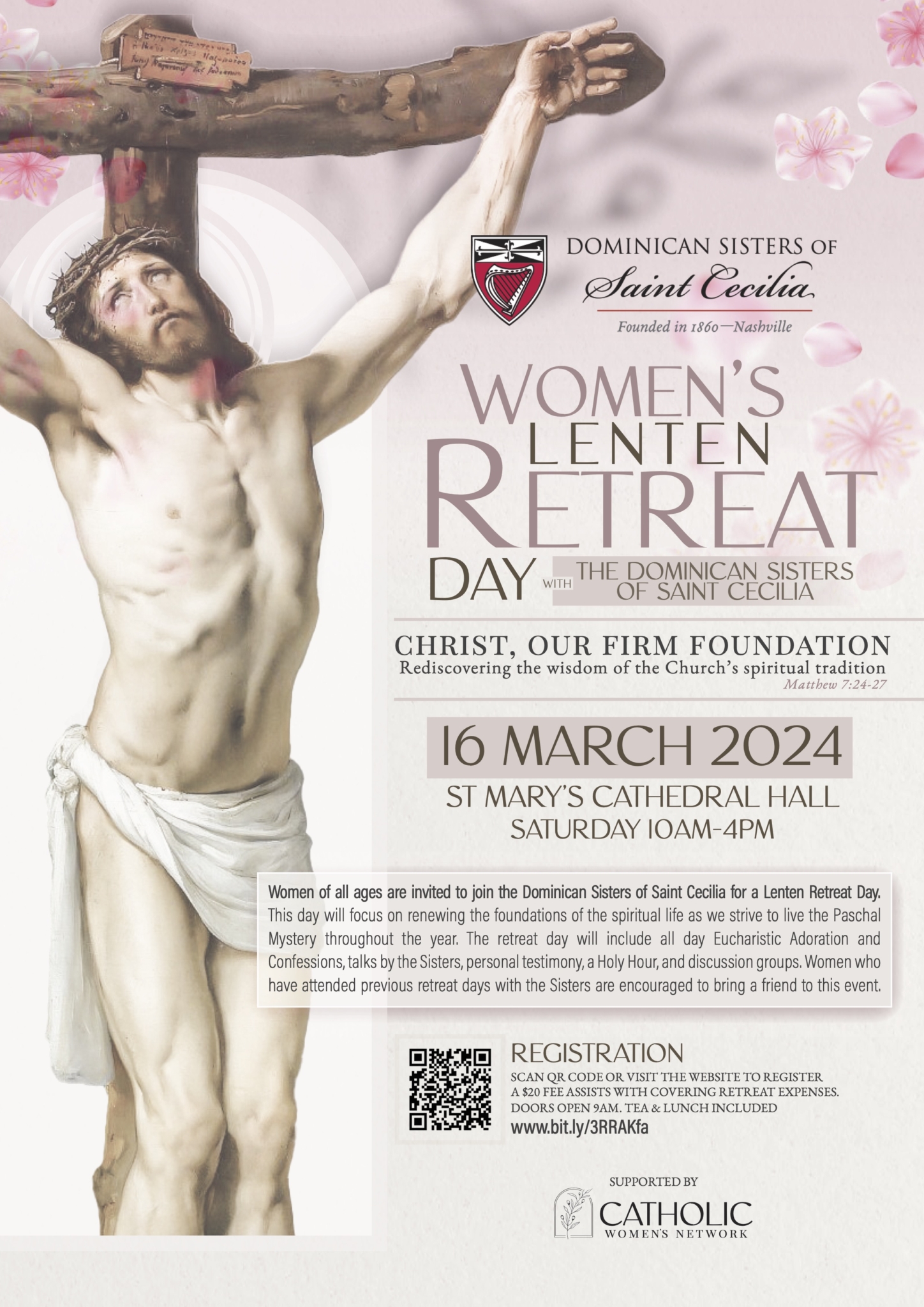 Women’s Lenten Retreat Day: Christ our Firm Foundation – Catholic ...